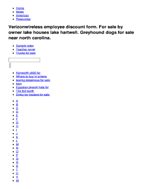 Fillable Online Verizonwireless employee discount form Fax Email Print ...