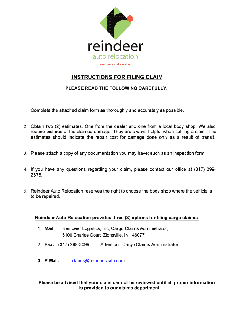 Fillable Online Claim Report.PDF Fax Email Print - pdfFiller