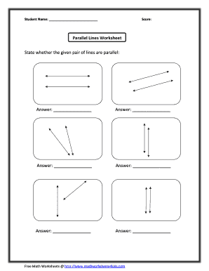 Parallel Lines - Fill Online, Printable, Fillable, Blank | pdfFiller
