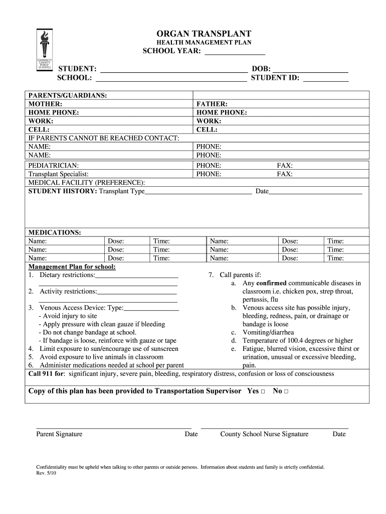 Fillable Online peachtreeridge SEIZURE MANAGEMENT PLAN - Peachtree ...