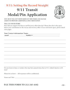 Fillable Online twulocal100 911 Setting the Record Straight 911 Transit ...