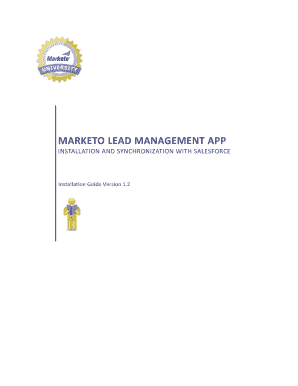 Fillable Online Marketo Lead Management App Installation Guide Version ...
