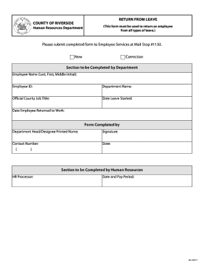 Fillable Online Form Completed by Section to be Completed by Human ...