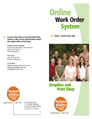Fillable Online For more information on the Online Work Order Fax Email ...