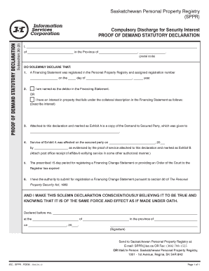 Fillable Online isc Compulsory Discharge for Security Interest Proof of ...