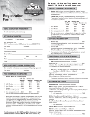 Fillable Online tsce nsc Your completed form - Texas Safety Conference ...