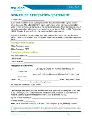 Attestation Form