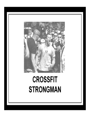 Fillable Online CROSSFIT STRONGMAN Fax Email Print - pdfFiller
