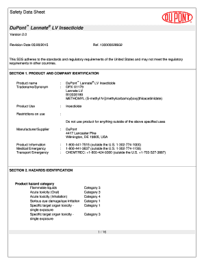 Lannate Lv - Fill Online, Printable, Fillable, Blank | pdfFiller