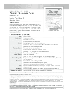 Fillable Online 4 Champ of Hoover Dam - Houghton Mifflin Harcourt Fax ...