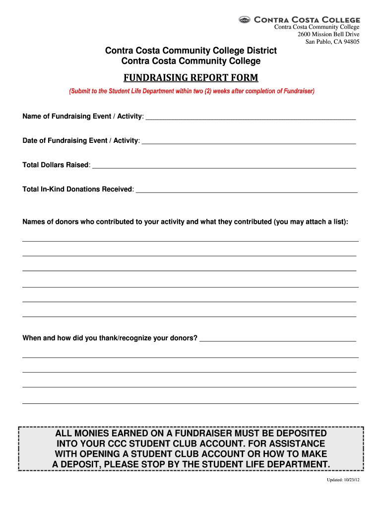 Fillable Online coast contracosta Contra Costa Community College ...