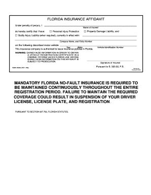 Fillable Online qpublic MANDATORY FLORIDA NO-FAULT INSURANCE IS ...