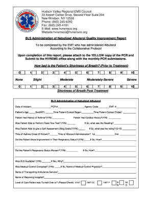Fillable Online hvremsco Hudson Valley Regional EMS Council 33 Airport Center Drive Fax Email ...