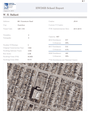 Fillable Online hwdsb on HWDSB School Report - hwdsb on Fax Email Print ...