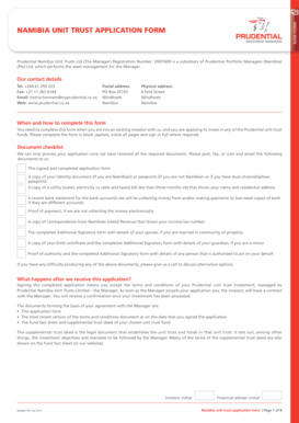 Fillable Online NAMIBIA UNIT TRUST APPLICATION FORM NAM FORM Fax Email ...