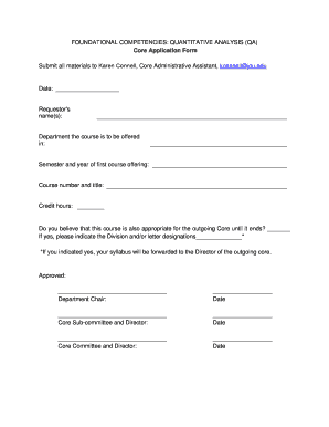 Fillable Online webmedia jcu Core Application Form - John Carroll ...