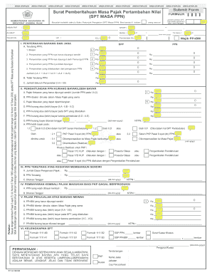 Fillable Online Surat Pemberitahuan Masa Pajak Pertambahan Nilai Fax ...
