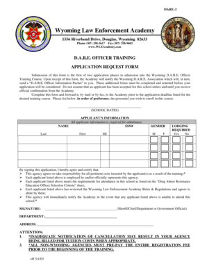 Fillable Online Dare Applicationdoc Fax Email Print - pdfFiller