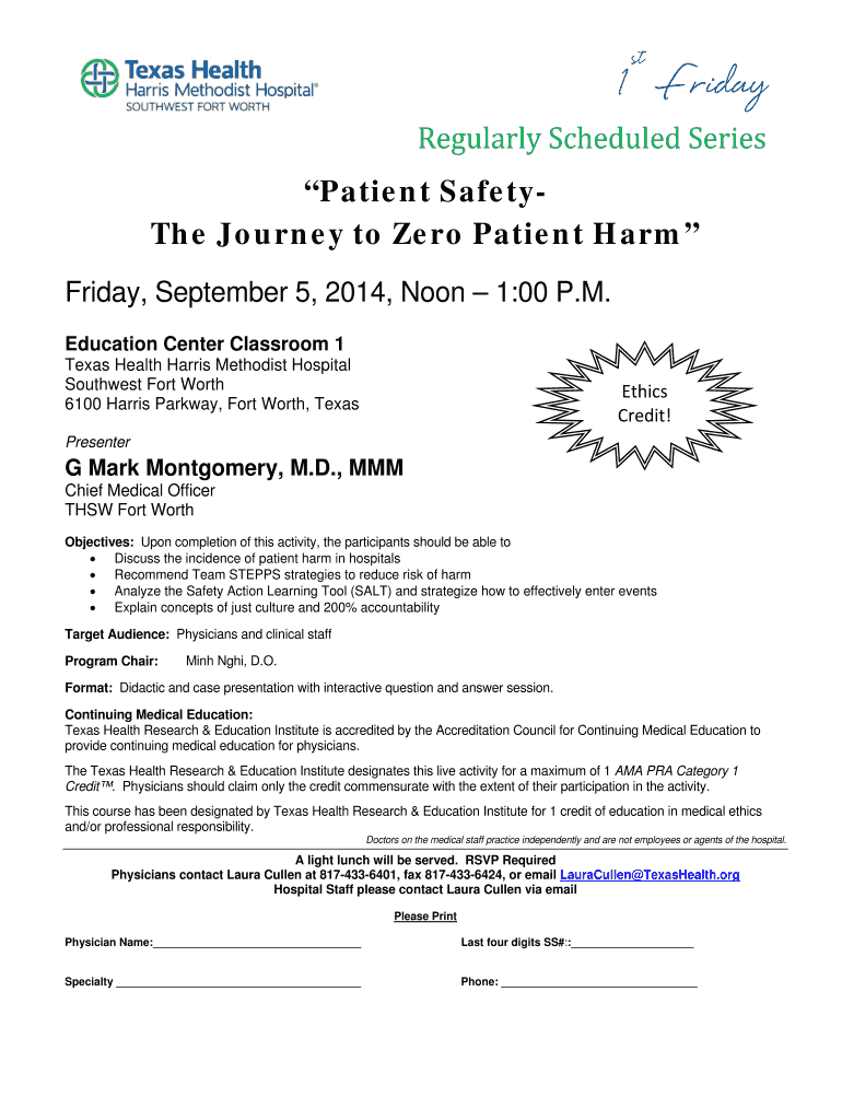 Fillable Online Patient Safety- The Journey to Zero Patient Harm Fax ...