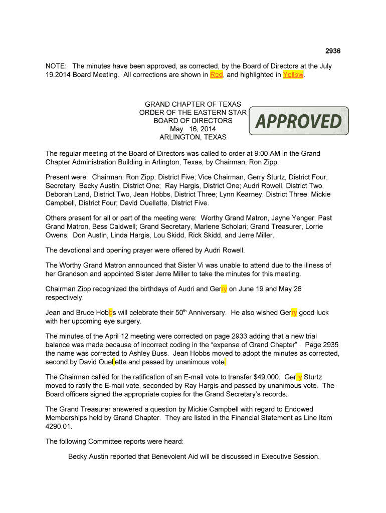 Fillable Online grandchapteroftexasoes 2936 - Grand Chapter of Texas ...