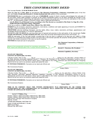 Fillable Online This confirmatory deed - Landtech Forms Fax Email Print ...