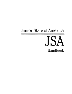 Fillable Online JSA Handbook - JSA - Junior State of America Fax Email ...