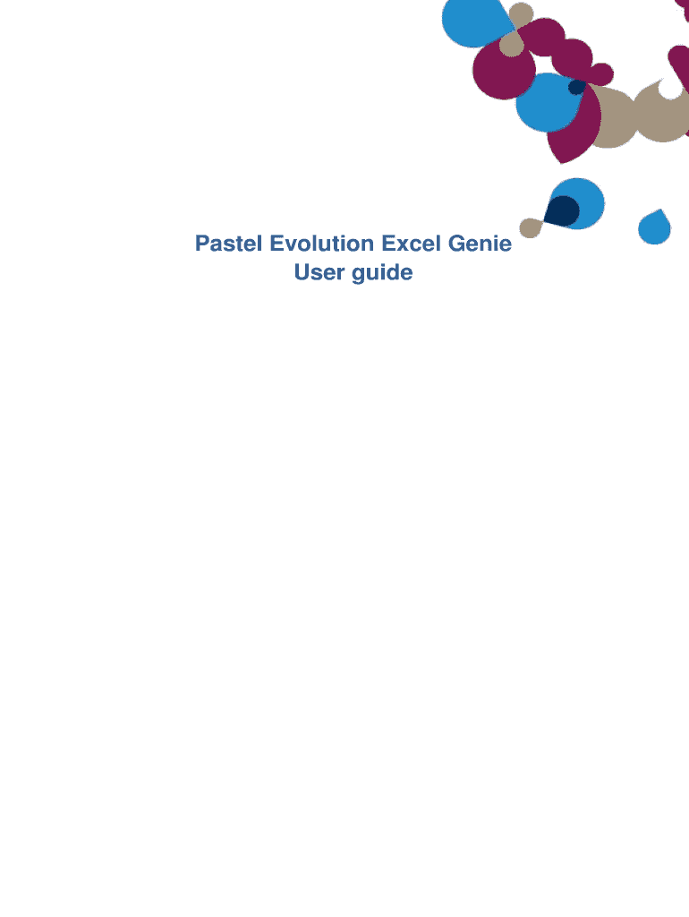 Fillable Online Pastel Evolution Excel Genie Fax Email Print - pdfFiller