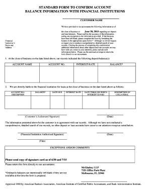 Fillable Online finance brevardschools Standard Form to Confirm Account ...