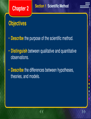 Fillable Online elcaonline Chapter 2 Section 1 Scientific Method ...