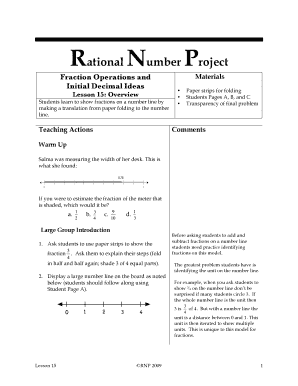 Fillable Online cehd umn Rational Number Project Fax Email Print ...