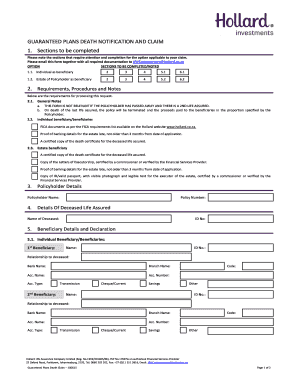 Fillable Online Please note the sections that require attention and ...