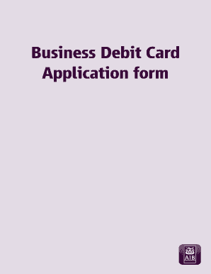 Fillable Online Applying for the AIB Business Debit Card Fax Email ...
