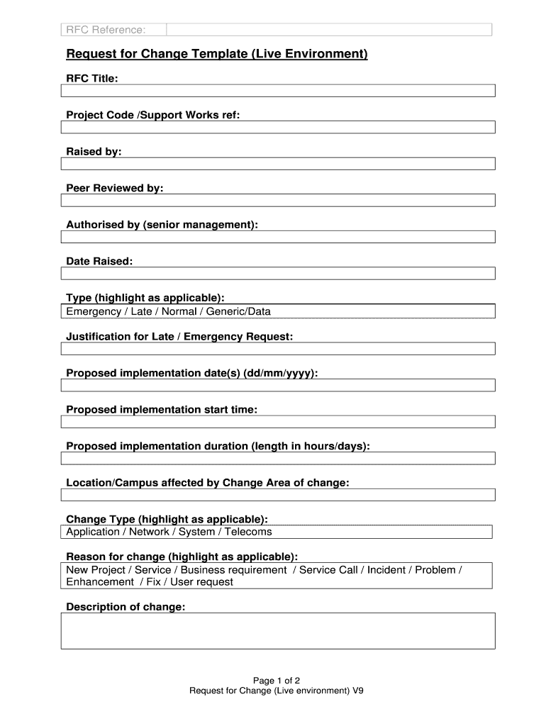 Fillable Online RFC Reference: Fax Email Print - pdfFiller