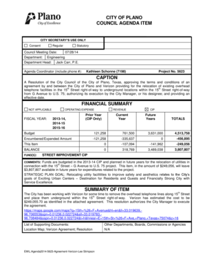 Fillable Online planotx agreement by and between the City of Plano and ...