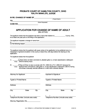Fillable Online probatect Hamilton County for at least one year ...