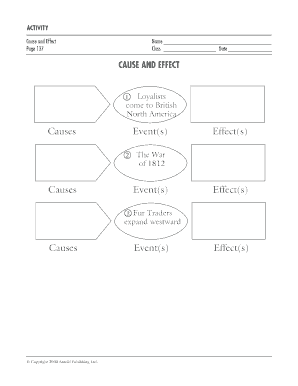 Fillable Online Causes Events Effects - Nelson Fax Email Print - pdfFiller