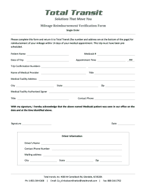 Fillable Online Total Transit - bmedicaidcocomb Fax Email Print - pdfFiller