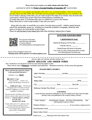 Fillable Online Here - The America Library of Poetry Free Student ...