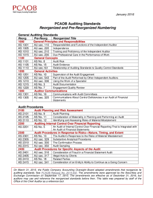 Fillable Online PCAOB Auditing Standards Fax Email Print - pdfFiller