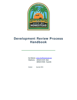 Fillable Online Development Review Process Handbook Fax Email Print ...
