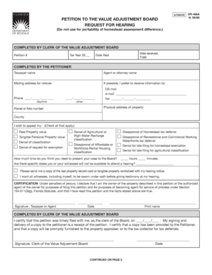 Fillable Online polkpa ALTERNATIVE Petition to the Value Adjustment ...