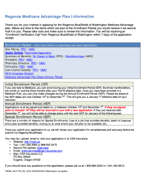 Fillable Online Regence Medicare Advantage Plan Information Fax Email ...