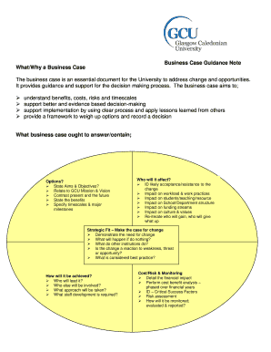 Fillable Online Business Case Guidance Note Fax Email Print - pdfFiller