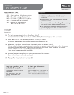Fillable Online TO SUBMIT YOUR CLAIM IMPOR TAN - The Co-operators Fax ...