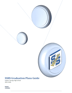 Fillable Online schools ssisd SSHS Graduation Plans Guide Sulphur ...