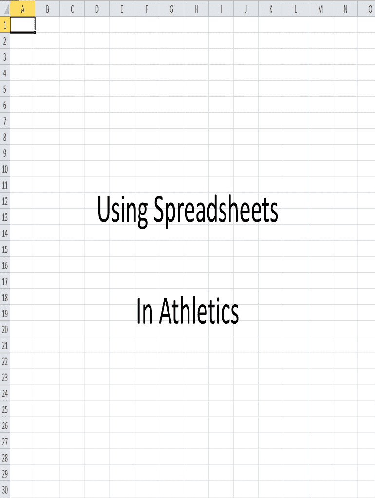 Fillable Online Using Spreadsheets Fax Email Print - pdfFiller