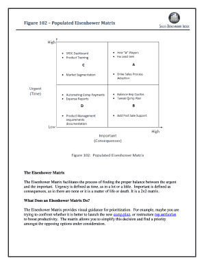 Fillable Online Figure 102 Populated Eisenhower Matrix Fax Email Print - pdfFiller