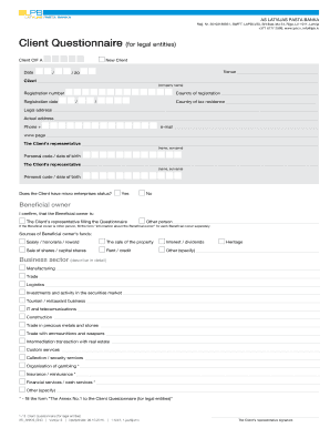 Fillable Online 371 777 2 lpl infolpl Client Questionnaire for legal ...