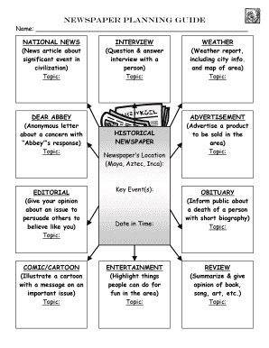 Fillable Online baschools NEWSPAPER PROJECT MESOAMERICAdoc Fax Email ...