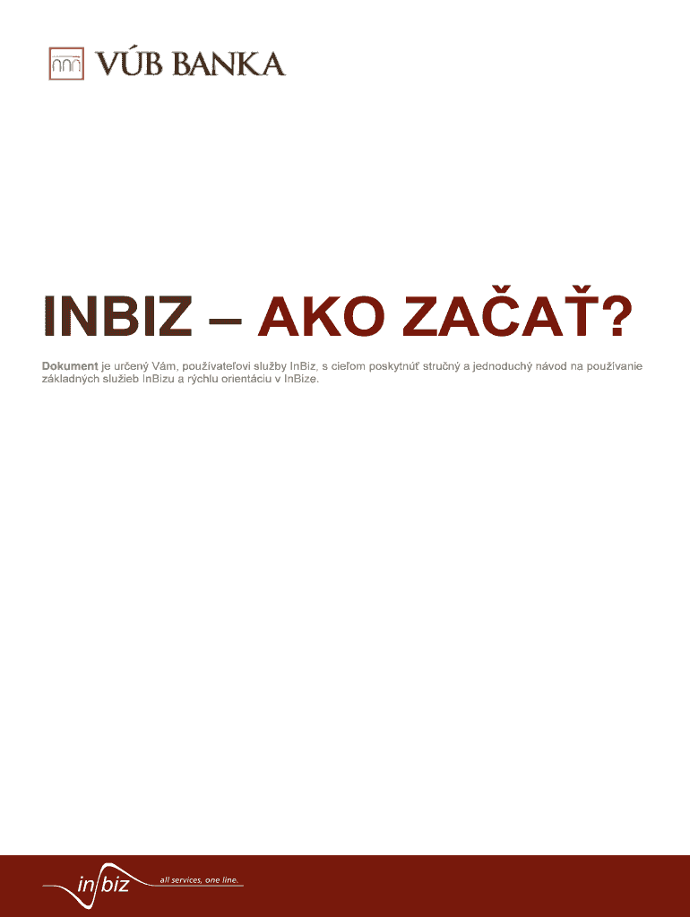 Fillable Online INBIZ AKO ZAA - vubsk Fax Email Print - pdfFiller